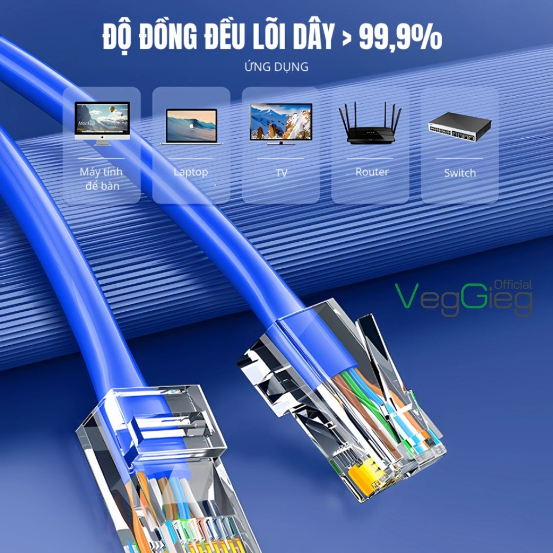 Veggieg UTP network cable Cat6e 24awg - VegGieg