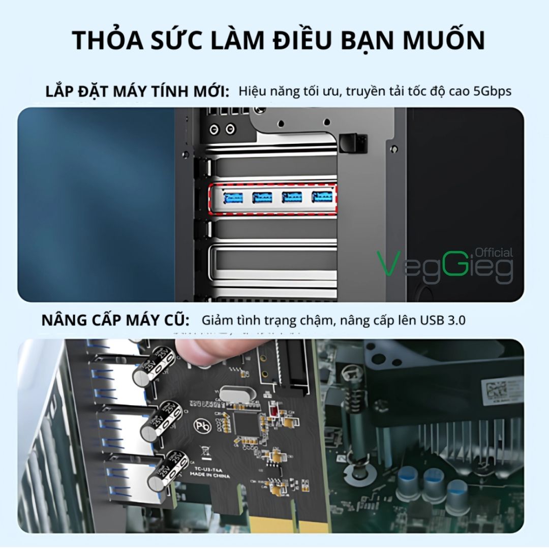 PCI-E extended card to USB 3.0 - V-PC02 - VegGieg